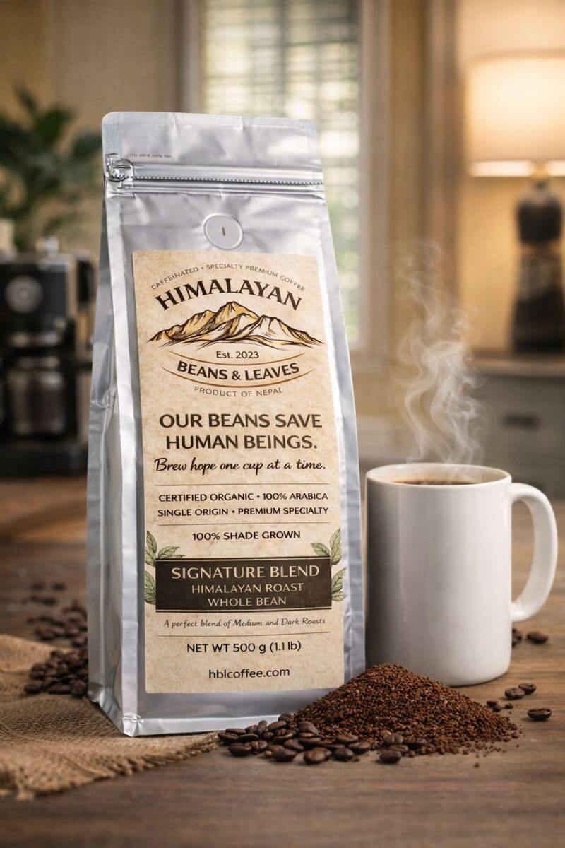 Himalayan coffee beans & leaves | Premium coffee – Himalayan Beans ...
